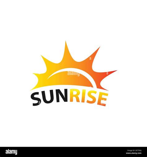 Sunrise Logo Symbol Template Design Sun Logo Illustration Design