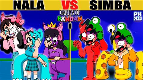 SIMBA Y NALA VS GARTEN OF BANBAN NUEVOS PERSONAJES En PK XD YouTube
