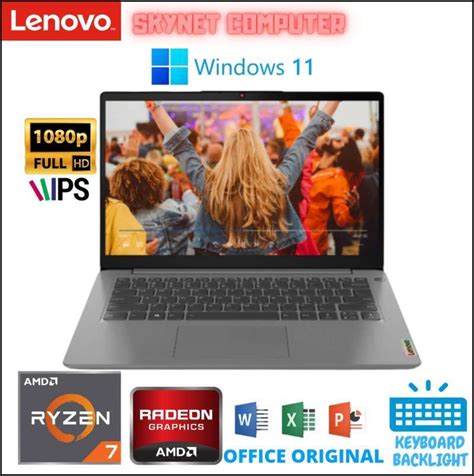 Jual Lenovo Ideapad Slim Amd Ryzen U Ram Gb Ssd Gb Fhd Ips Windows Dan Ohs