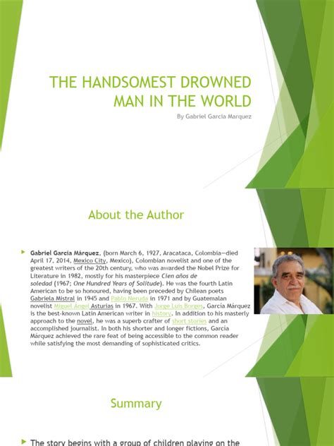 The Handsomest Drowned Man In The World Pdf Gabriel García Márquez