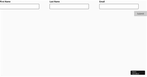 Form Validation Codesandbox