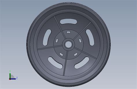 10寸轮子solidworks 2010模型图纸下载 懒石网