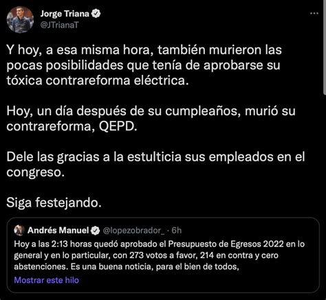 “murió Su Contrarreforma” Diputado Del Pan Mandó Mensaje A Amlo Por