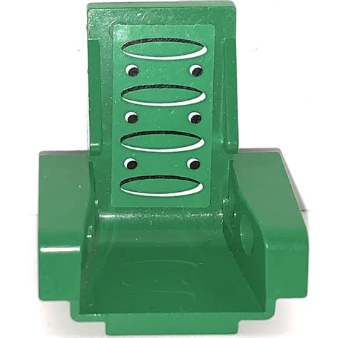 Lego Technic Seat 3 X 2 Base With Green Cushions Sticker 2717 Brick