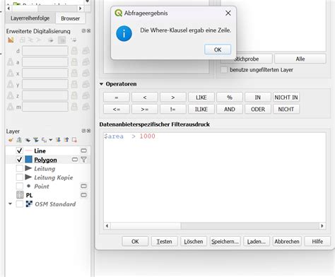 Qgis Query Polygon Layer By Geometry Size Geographic Information Systems Stack Exchange