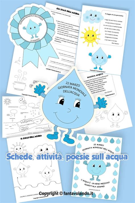 Giornata Mondiale Dell Acqua 22 Marzo Preziosa Acqua Poesia E Schede
