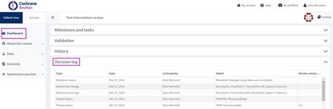 Decision Log Rmw Knowledge Base