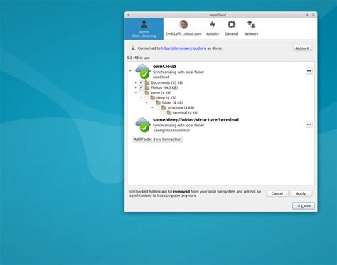 Desktop Client Tips How To Add A Folder Sync Connection Owncloud