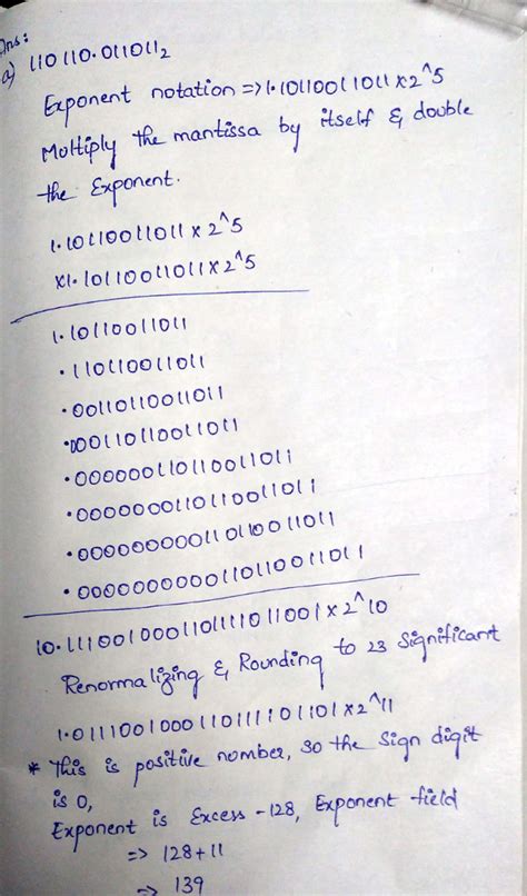 answered 2 convert the following binary numbers to floating point