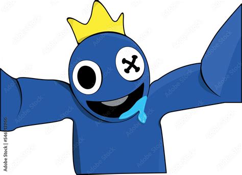 Blue Rainbow Friends Vector Stock Vector Adobe Stock