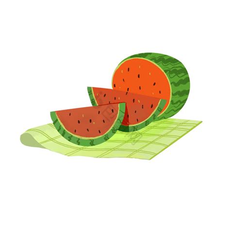 夏天立夏水果西瓜png下载 包图网