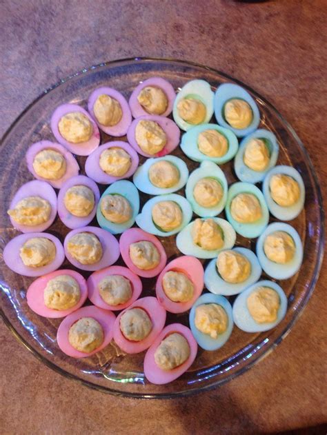 Pastel Deviled Eggs