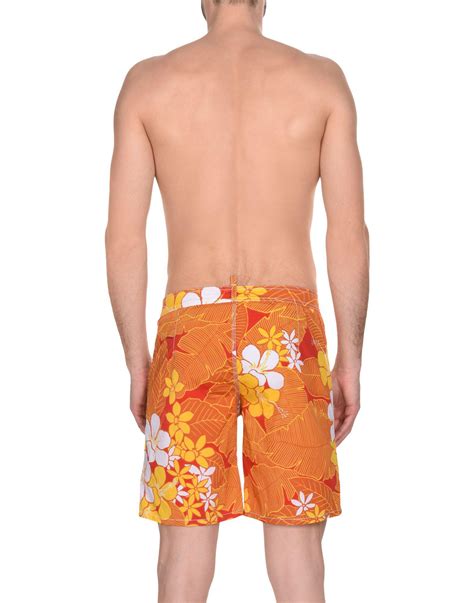 DSquared² Synthetic Swimming Trunks in Orange for Men Lyst