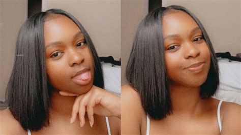 Glueless Blunt Cut Bob Quickweave YouTube