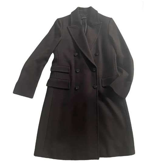 Strenesse Long Cut Virgin Wool Coat In Brown UFO No More