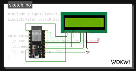 Lcd 16x2 Wokwi Esp32 Stm32 Arduino Simulator