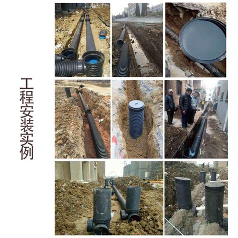 PE塑料成品检查井 沉泥雨水井 流槽污水分流井 民建市政专供厂家 阿里巴巴