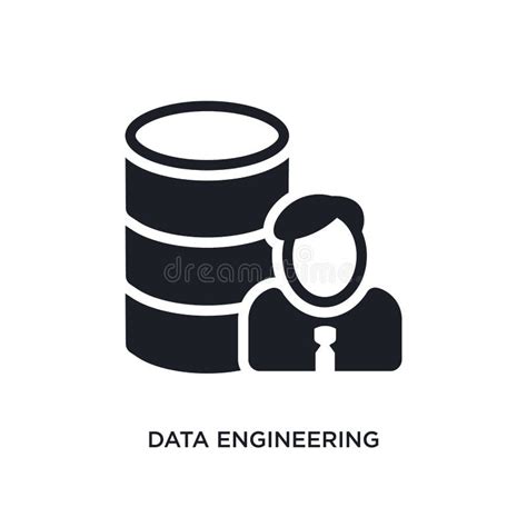 Data Engineering Isolated Icon Simple Element Illustration From General 1 Concept Icons Stock