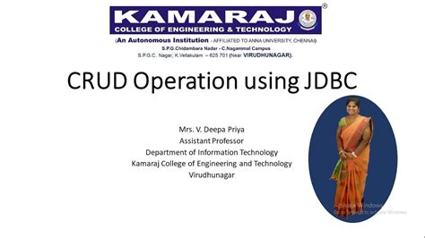 Crud Operations In Jdbc Youtube