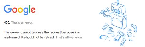 Thats An Error The Server Cannot Process The Request Because It