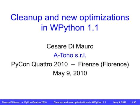 cleanup and new optimizations in wpython 1 1 ppt
