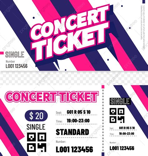 기하학 적 블록 페스티벌 콘서트 티켓 종이 일러스트 축하 일러스트 템플릿 Psd 다운로드 디자인 자료 다운로드