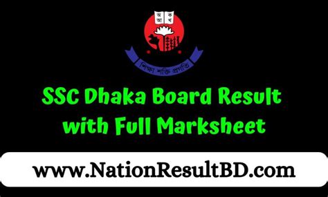 SSC Dhaka Board Result 2024 With Full Marksheet