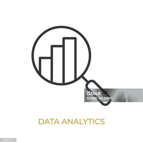 데이터 분석 글리프 라인 아이콘입니다 어디에나 적용할 수 있는 가는 선 아이콘 단순하고 픽셀 완벽하며 현대적인 스타일 0명에 대한 스톡 벡터 아트 및 기타 이미지 Istock