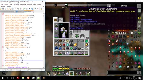 Chestplate And Leggings Variables In Config Are Swapped In Game Issue AzureDoom MCDoom