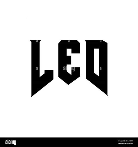 Led Letter Logo Design For Technology Company Led Logo Design Black