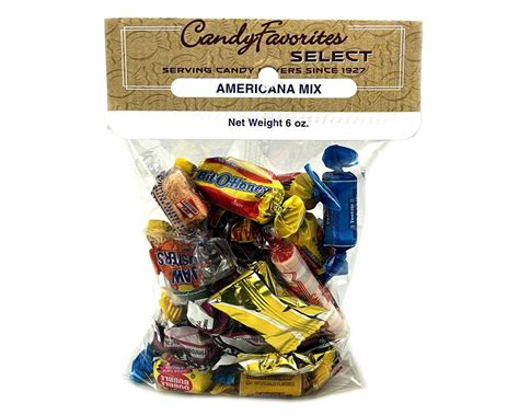 Penny Candy Americana Mix Select Label 5 Oz Peg Bag 8 Box