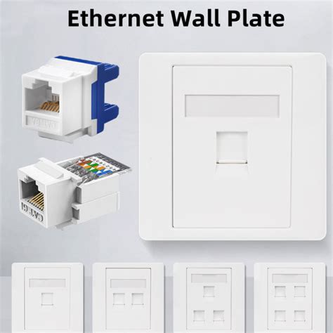 86 Type RJ45 Cat6 Socket Network Panel RJ45 Jack Keystone Pc Wall Face