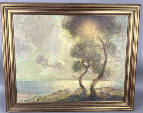 Helen Feild Trees On Lake Shore