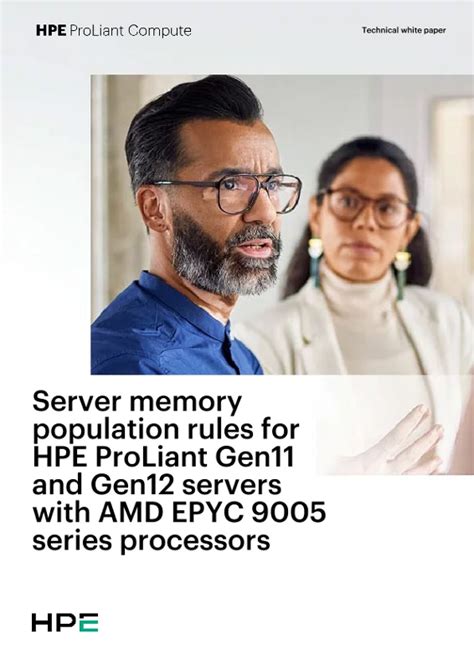 Server Memory Population Rules For Hpe Gen11 Servers With 5th Gen Intel Xeon Scalable Processors