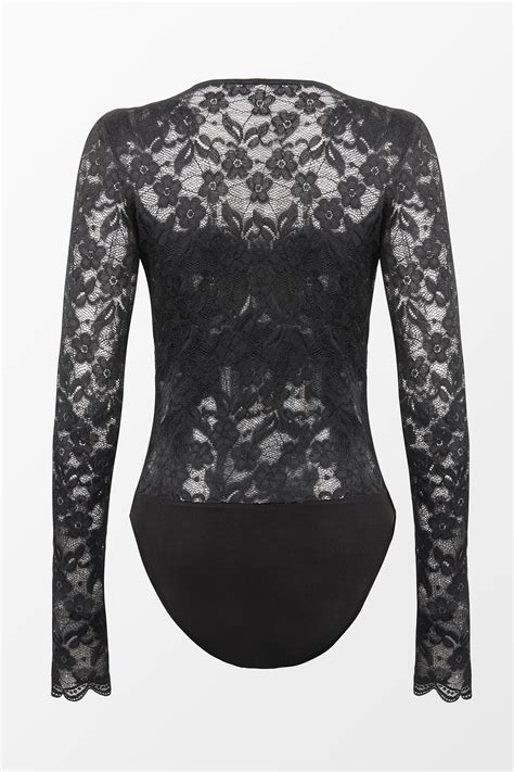 Floral Lace Long Sleeve Bodysuit