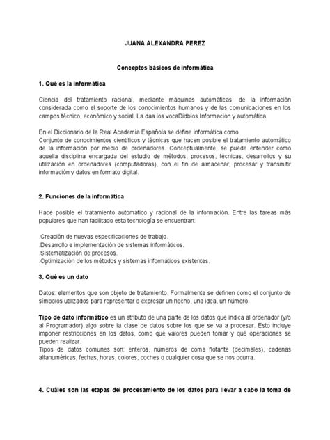 Conceptos Básicos De Informática Descargar Gratis Pdf