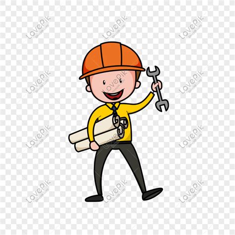 Dibujos Animados Ingeniero Chico Vector Material PNG Imágenes Gratis