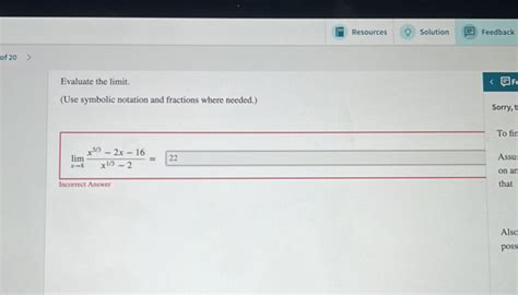Resources Solution Feedback Of 20 Evaluate StudyX