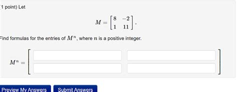 Point LetM Find Formulas For The Chegg Com