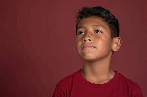 Premium Photo A Boy With A Red Shirt That Says He Is Wearing A Red Shirt