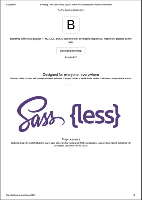 Problem Printing Pages On Ie Vs Chrome Issue Twbs Bootstrap Github
