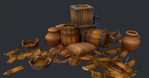 breakable containers 3d props unity asset store