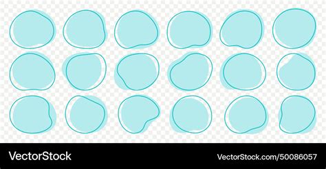 Organic Amoeba Blob Shape Abstract Green Color Vector Image