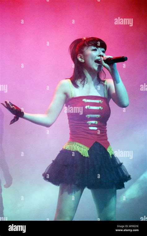 Japanese Singer Tamaki Nami Of J Pop Performs At Her Concert During The Japan Week In Shanghai