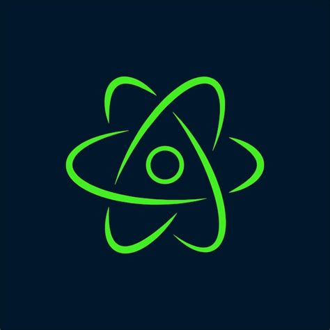 Premium Vector Scientific Atom Symbol Logo Simple Icon Colorful Logo Concept With Soft Shadow