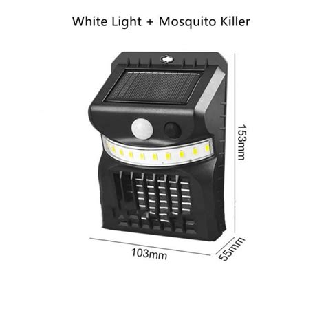 LAMPE ANTI INSECTE 2 Mode Lighting Lampe Solaire LED 2 En 1 Anti