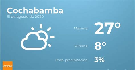 El Tiempo En Cochabamba Infobae