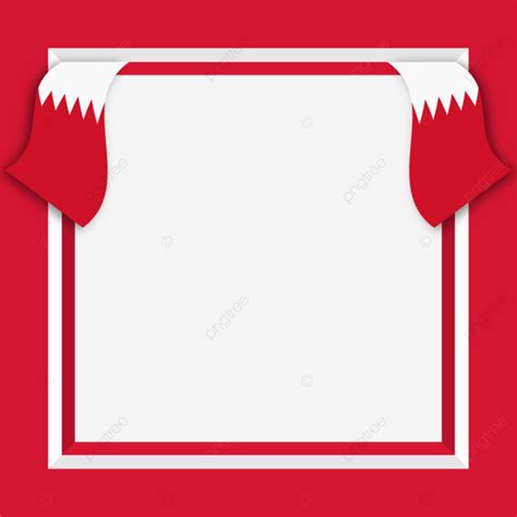 Bahrain Photo Frame Flag Vector Bahrain Bahrain Photo Bahrain Frame