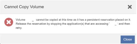 creating online volume copy fails via santricity system manager if