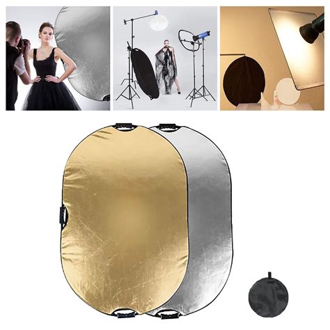 Portable Collapsible Handled Photography Reflector Handheld Light